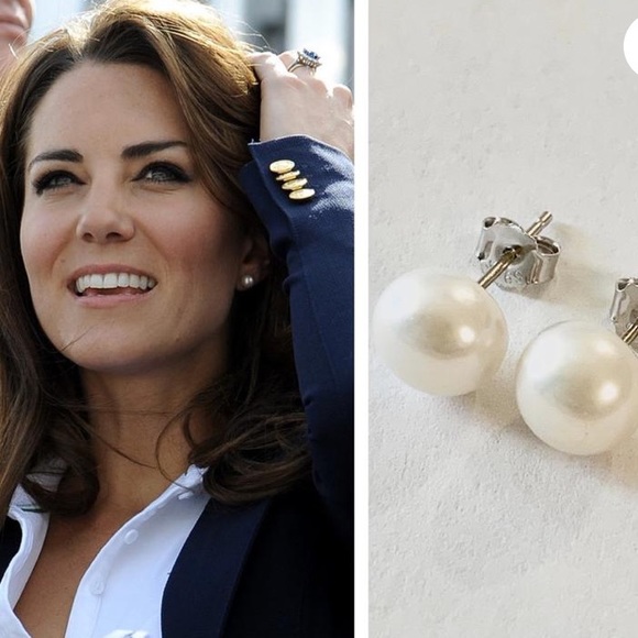 Jewelry | Kate Middleton Pearl Stud Earrings Large | Poshmark